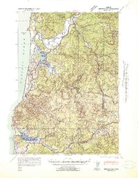 1941 Map of Nestucca Bay, Tillamook County, OR — High-Res | Pastmaps